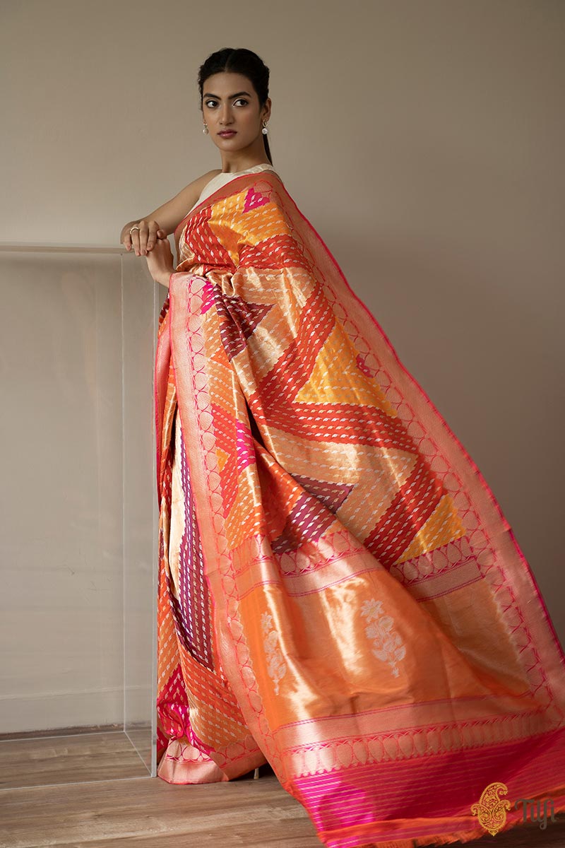 Rangkat Pure Katan Silk Banarasi Handloom Saree - Tilfi