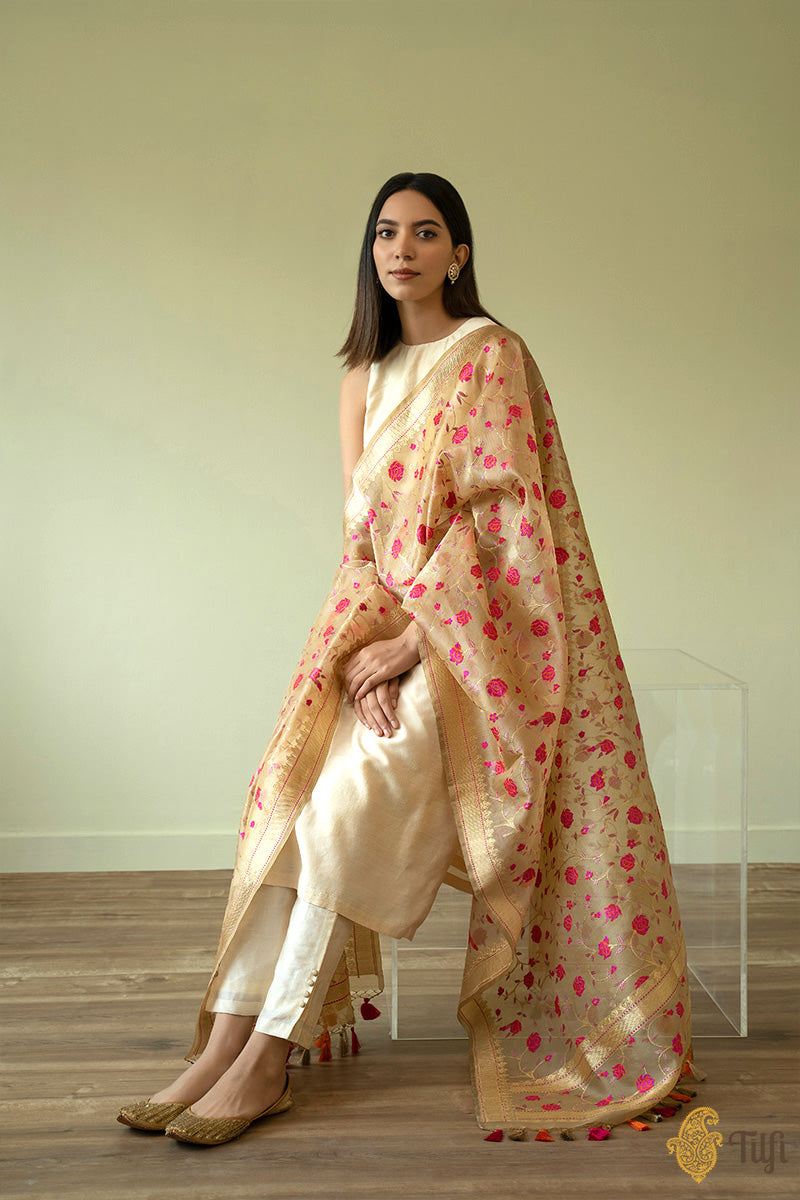 Pure Handwoven Banarasi Dupattas - Tilfi