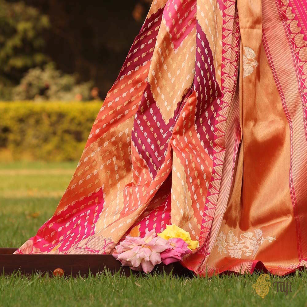 Rangkat Pure Katan Silk Banarasi Handloom Saree - Tilfi