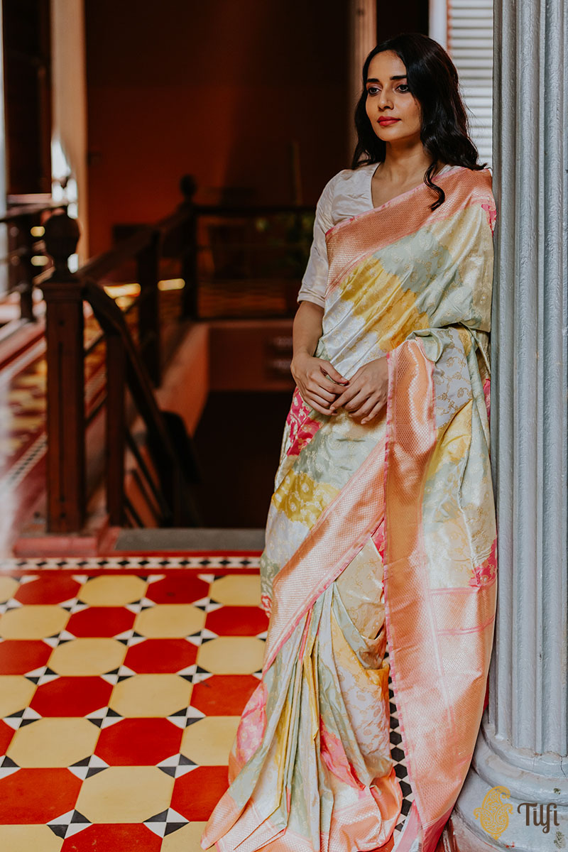 Rangkat Pure Katan Silk Real Zari Banarasi Handloom Saree - Tilfi